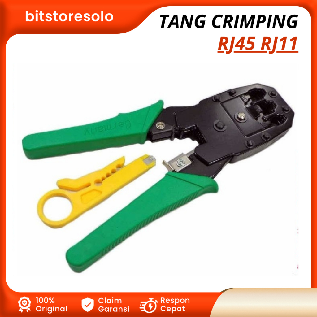 Jual Tang Crimping Tool RJ45 RJ11 Pemotong Kabel | Shopee Indonesia