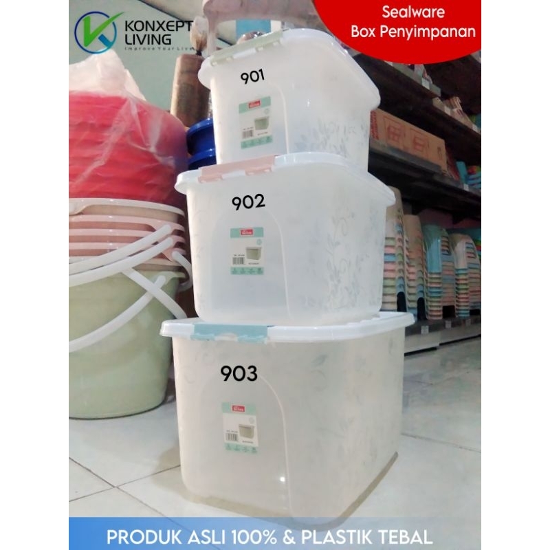 Jual Box Penyimpanan Sealware Box Plastik Kotak Penyimpanan Plastik ...
