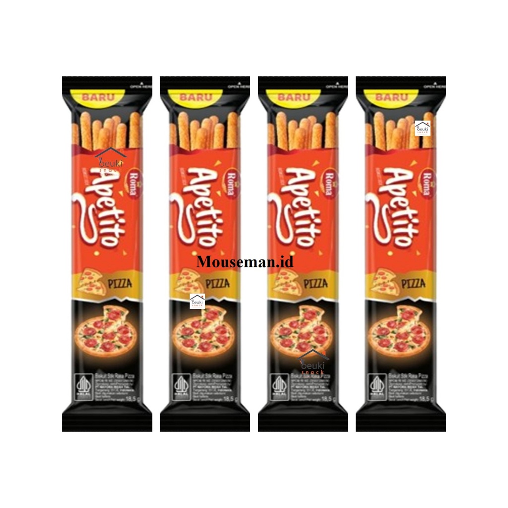 Jual Mouseman - Roma Apetito Biskuit Stick Renyah Rasa PIZZA - Netto ...
