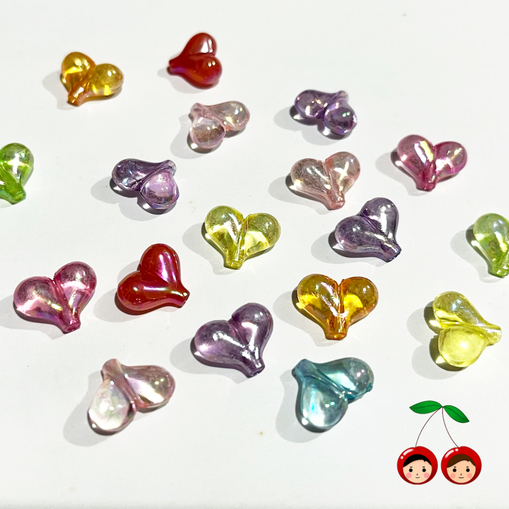 Jual Manik MINI Hati Love Gembul Akrilik Bening AB (5pcs) | Shopee ...