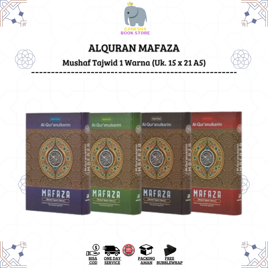Jual Alquran Mafaza Non Terjemah Tadjwid Warna Ukuran A5 NAFISA ...