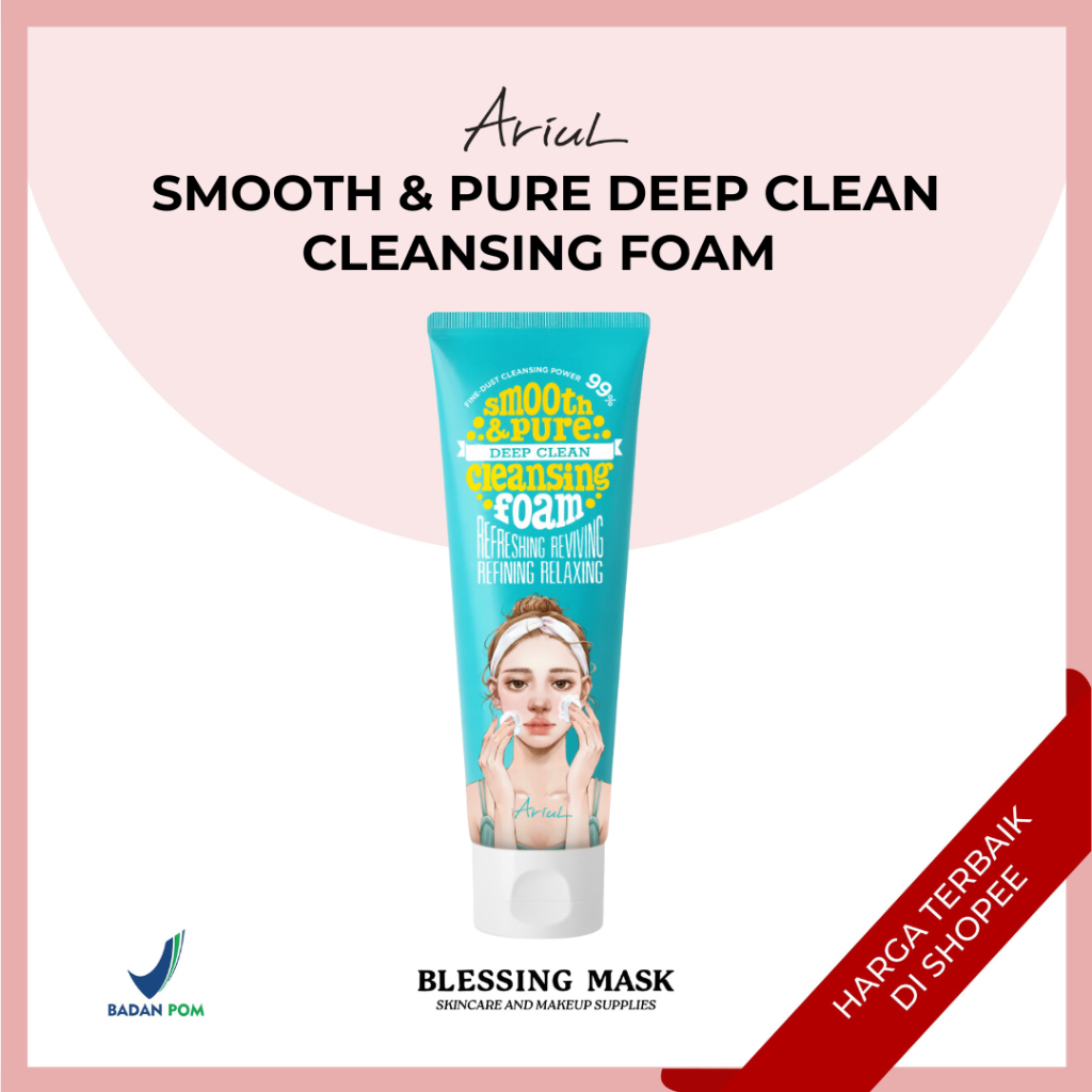 Jual Ariul Smooth & Pure Cleansing Foam - 80gr | Shopee Indonesia