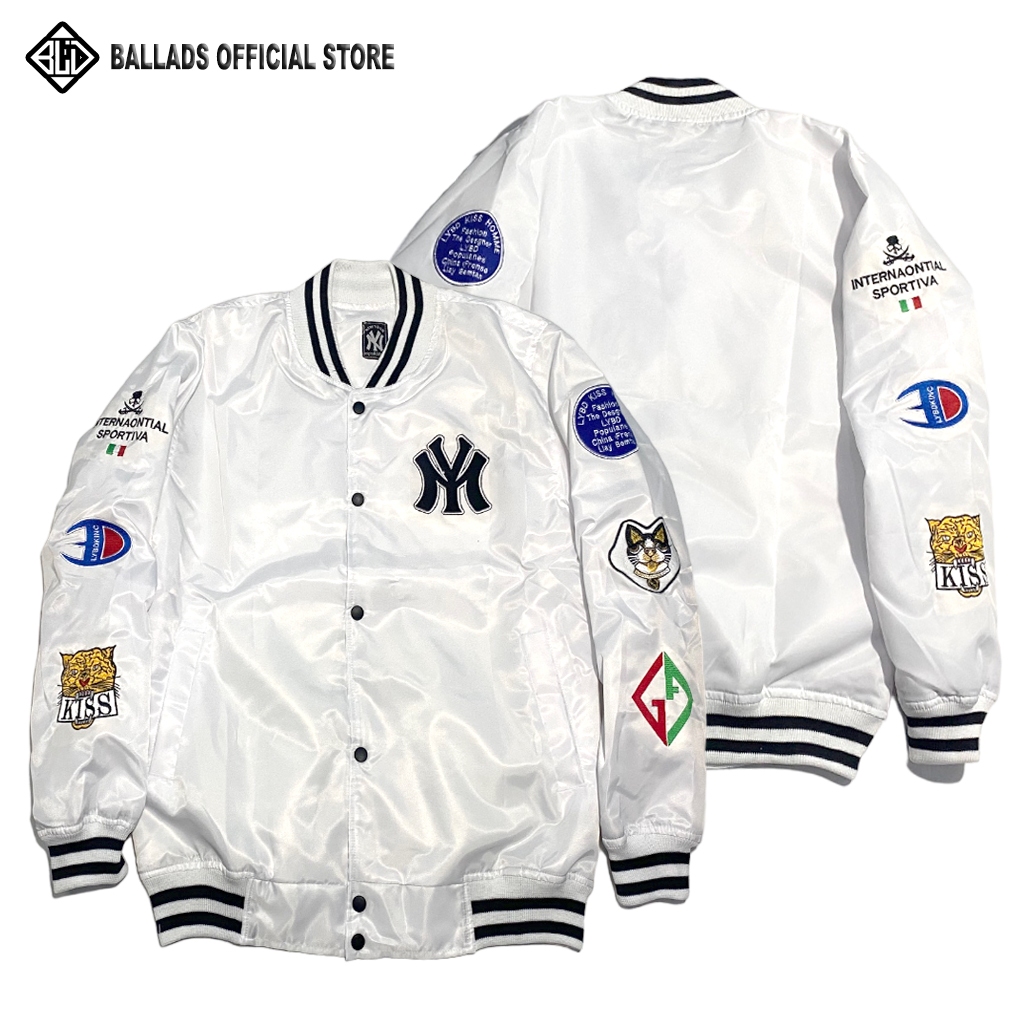 Jual Jaket Varsity Baseball Basketball Bomber-Full Bordir Unisex ...