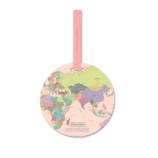 Jual World Map Luggage Tag Label Koper ( Koper Jadi Mudah Dikenal ...