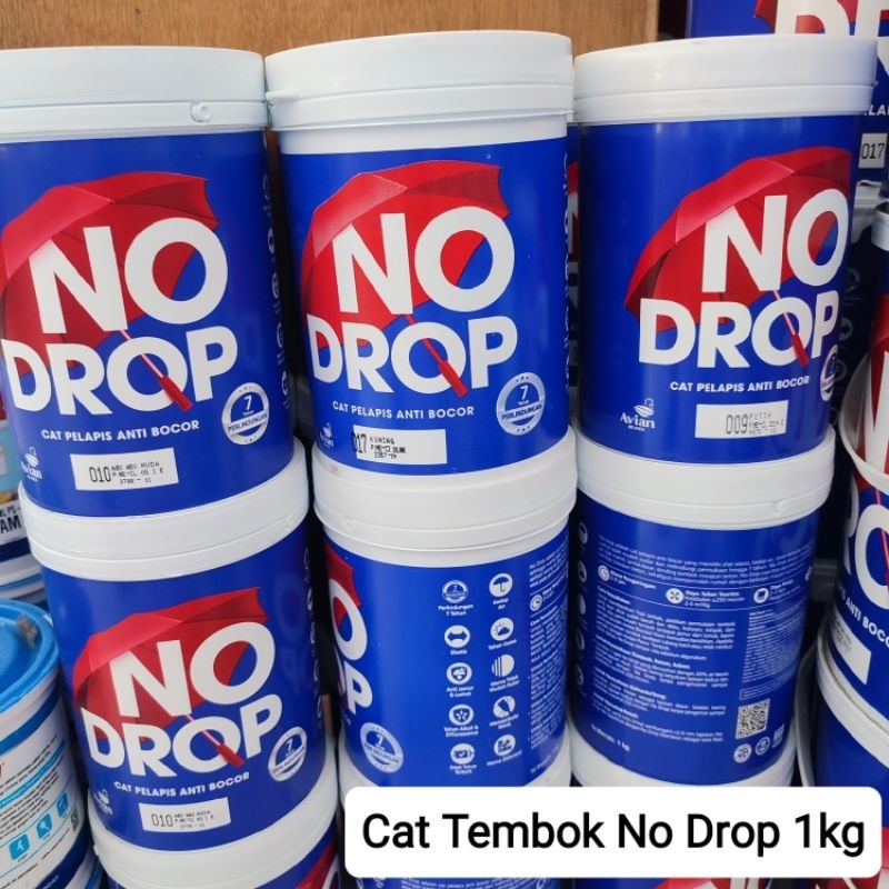 Jual Cat Tembok waterproof NO DROP 1 kg pelapis anti bocor nodrop | Shopee Indonesia