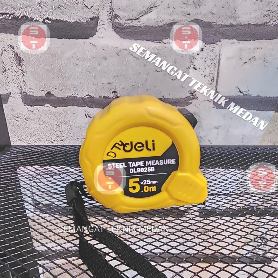 Jual METERAN MEASURING TAPE TUKANG 5M 5M METER X 25MM 25 MM DELI DL9025B | Shopee Indonesia