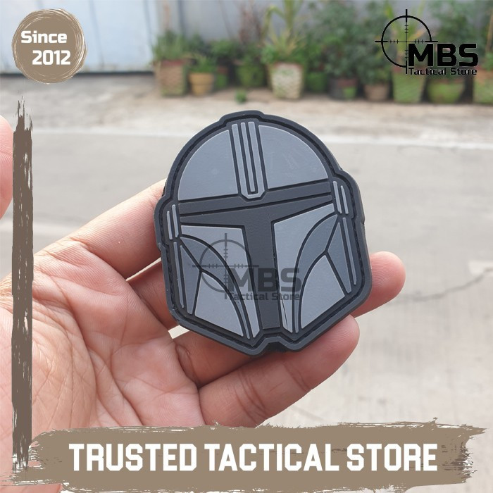 Jual Logo Rubber Patch Logo Karet Emblem Star Wars Mandalorian ...