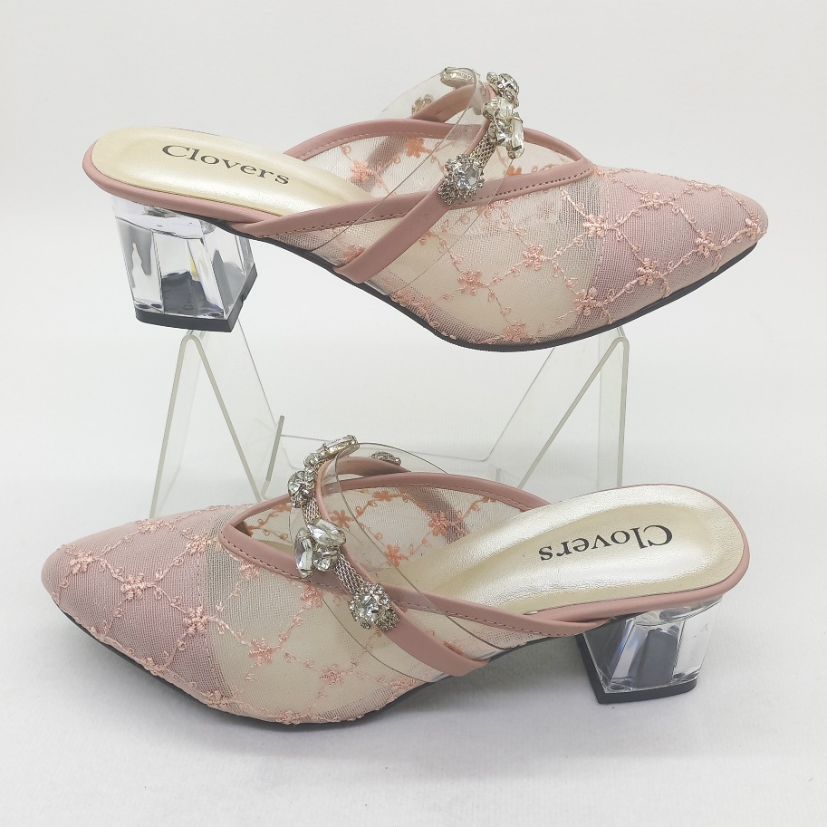 Jual Clovers_Shoes Sandal Wanita Pesta Pernikahan Sandal Wisuda High ...