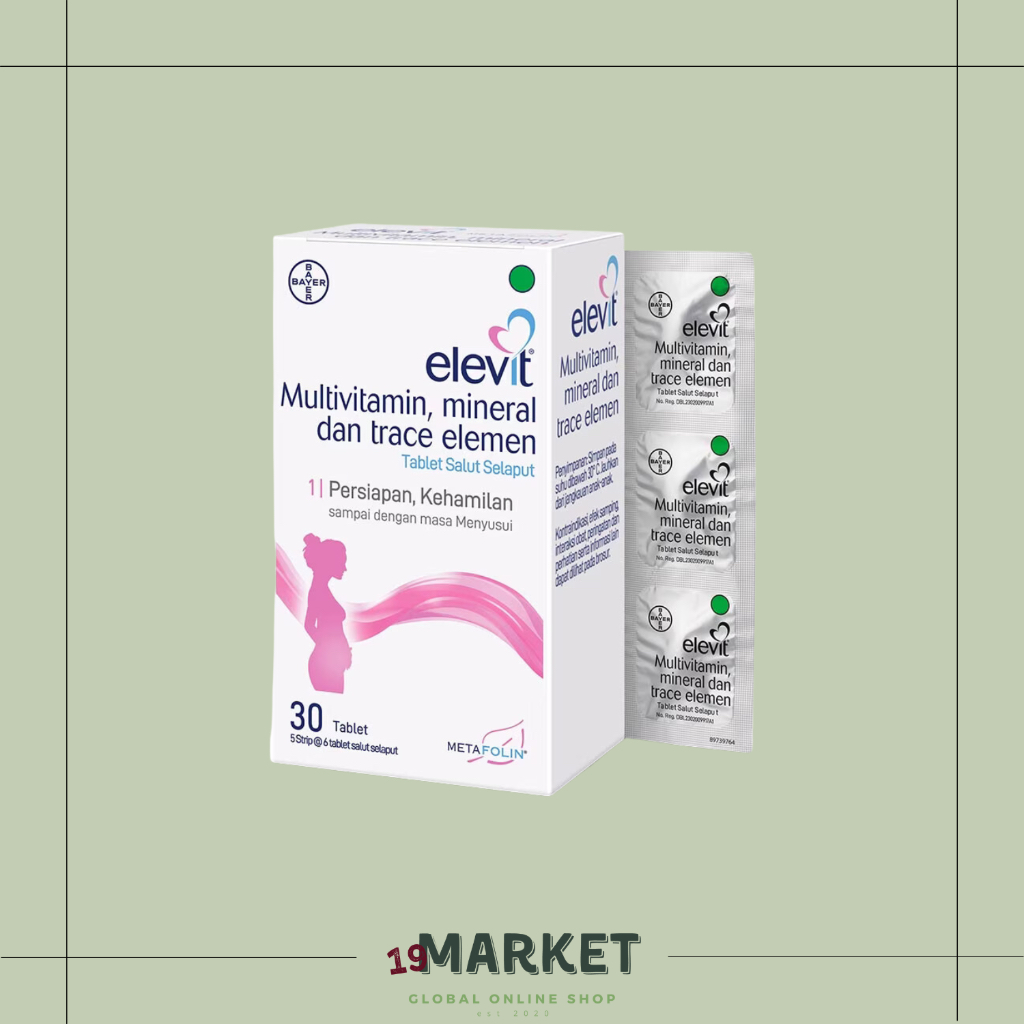Jual Elevit Pregnancy Multivitamin 30 Tablet - Suplemen Untuk Ibu Hamil ...