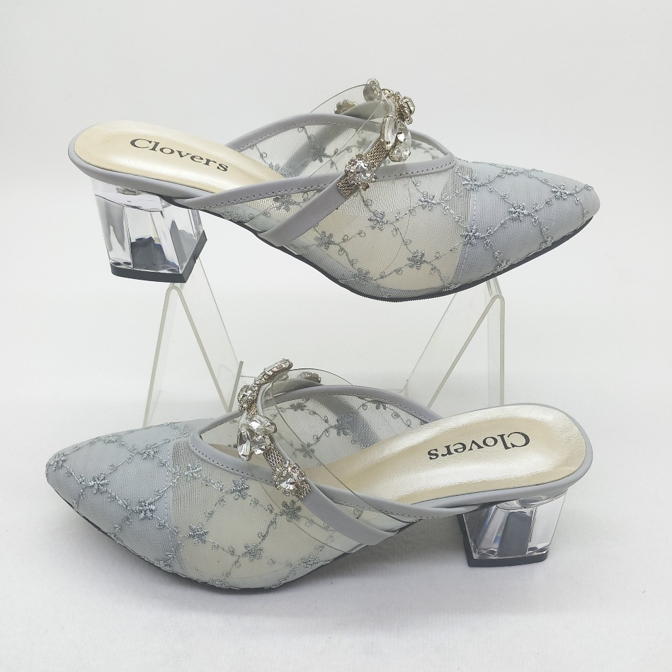 Jual Clovers_Shoes Sandal Wanita Pesta Pernikahan Sandal Wisuda High ...