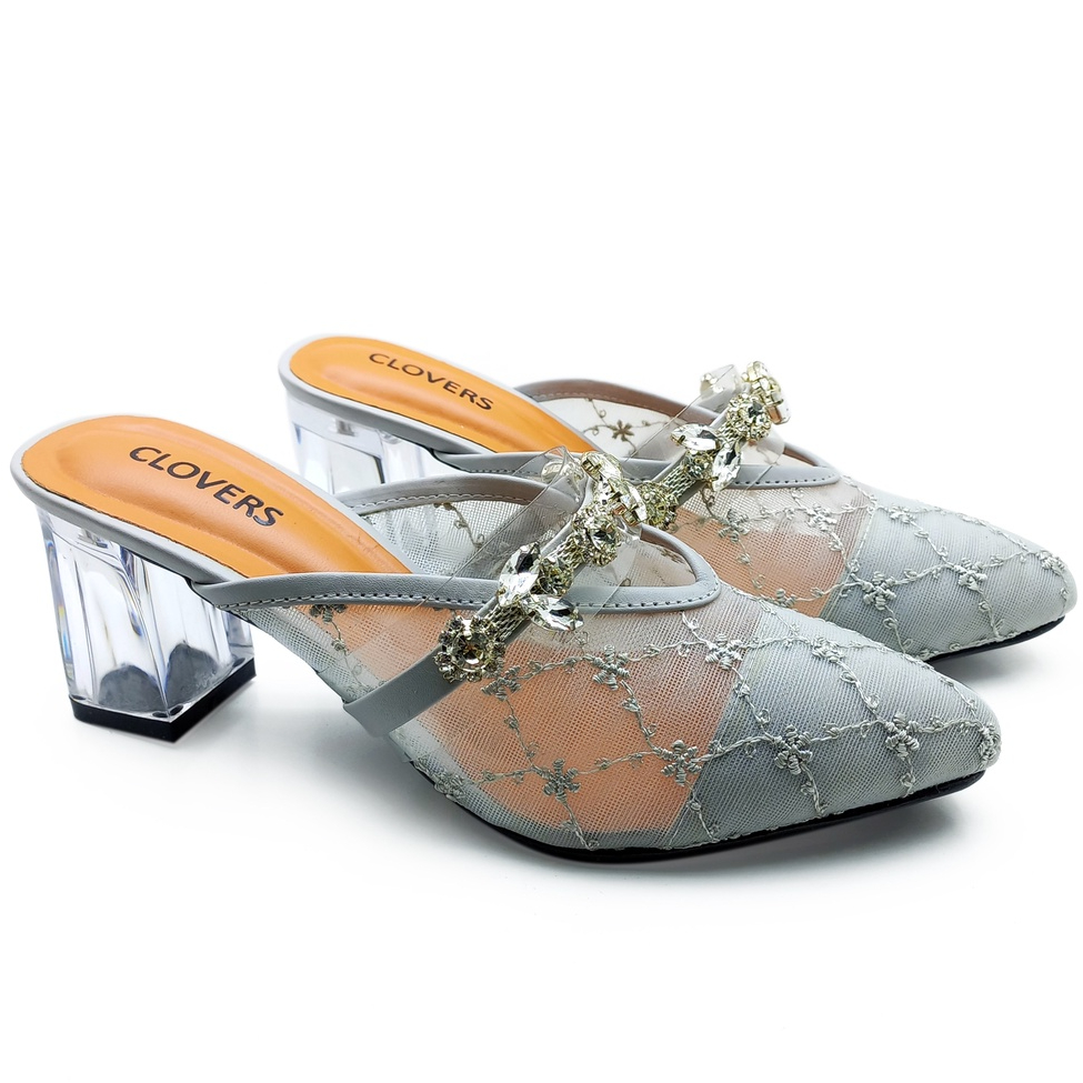 Jual Clovers Shoes Sandal Formal Wanita Brukat Pesta Pernikahan Sandal ...