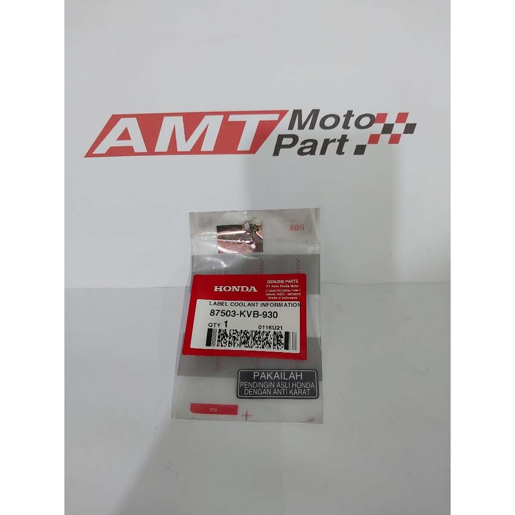 Jual STIKER LABEL AIR RADIATOR HONDA | Shopee Indonesia