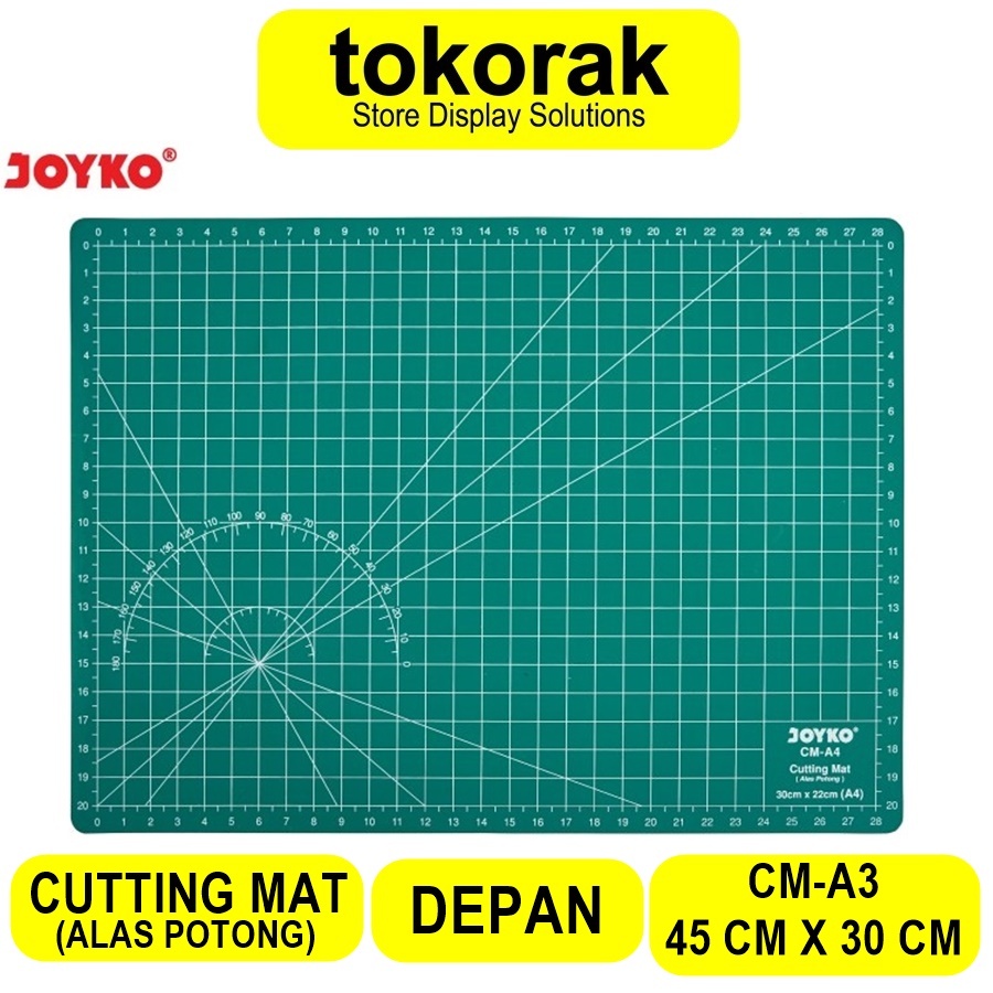 Jual CUTTING MAT KERTAS ALAS POTONG A3 JOYKO 45 X 30 CM 2 SISI PAD BOARD | Shopee Indonesia