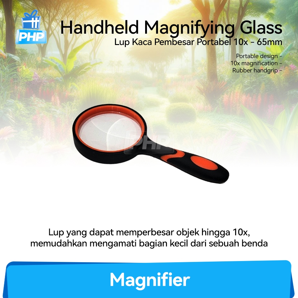 Jual #PHP Kaca Pembesar Lup 10x / Handheld Portable Magnifier Glass 65 ...