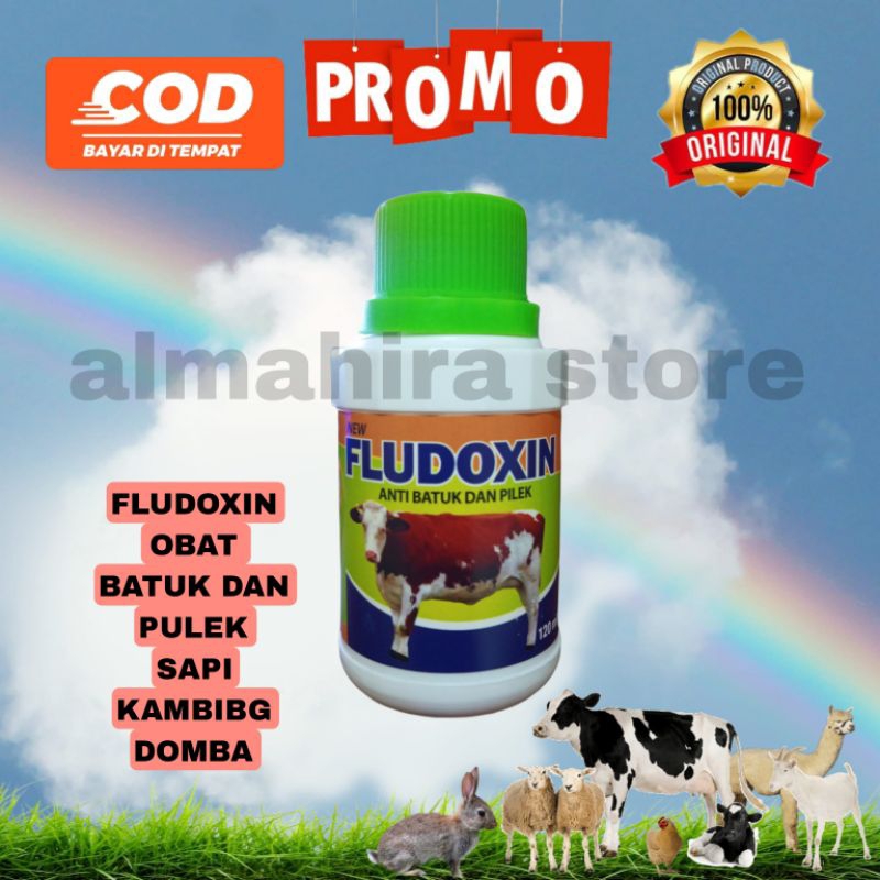 Jual Fludoxin obat flu batuk pilek untuk kambing domba sapi hewan ...