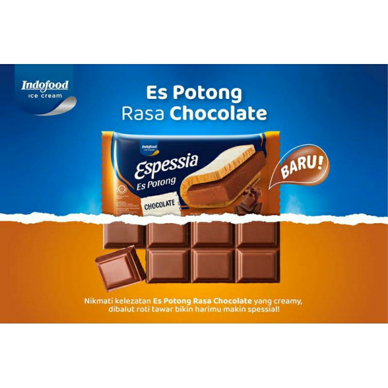 Jual Ice Cream | Es Potong ESPESSIA | Rasa Coklat 100ml | 1 Dus isi ...