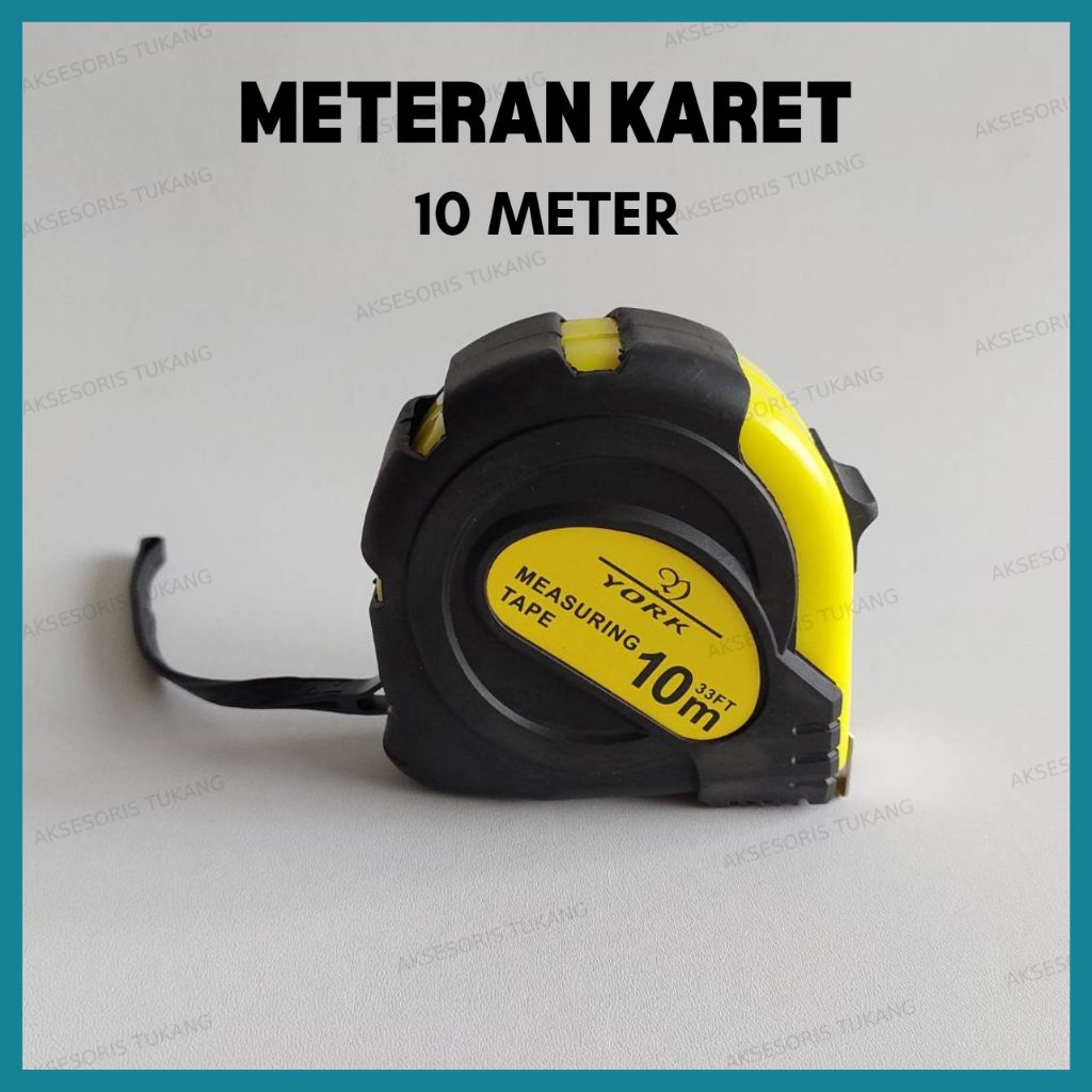 Jual Meteran Karet 10 Meter / Meteran Tukang 10 M Karet Measuring Tape ...