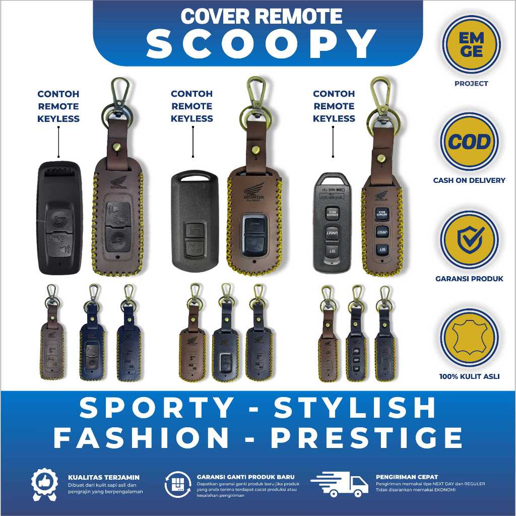 Jual Cover Sarung Remote Keyless SCOOPY Sporty Stylis Fashion Prestige ...