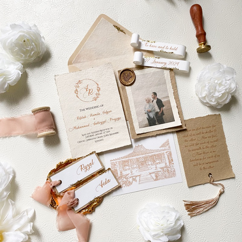 Jual Keepsake | Wedding Vows | Handmade Undangan Aesthetic (Minimalis ...