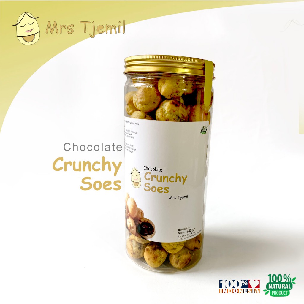 Jual L - CHOCOLATE CRUNCHY SOES - Mrs Tjemil - Sus isi coklat lumer kue ...
