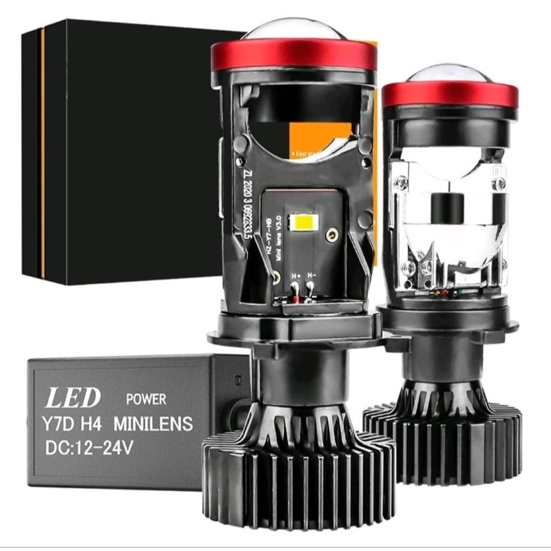 Jual Lampu Utama Y7D-H4 Lampu Led Mobil/Motor Soket H4 Flat SATUAN ...