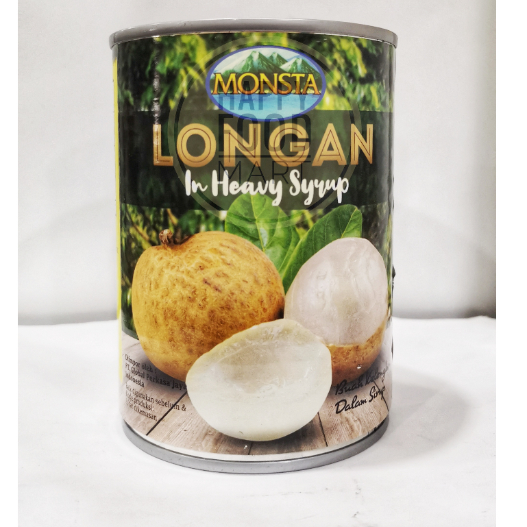 Jual [BPOM RI] MONSTA LONGAN IN SYRUP 565 GRAM/LONGAN KALENG/KELENGKENG ...