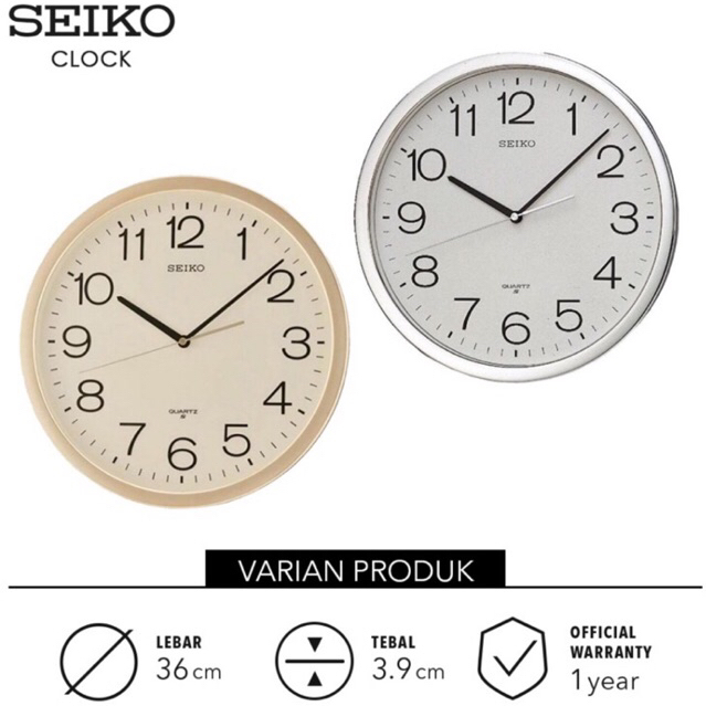 Jual Jam Dinding SEIKO CLOCK QXA020 QXA020S QXA020G QUARTZ ORIGINAL ...