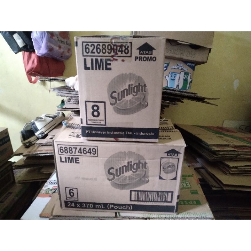 Jual KARDUS BEKAS sabun sunlight 36 cm x 20 cm x 24 cm | Shopee Indonesia