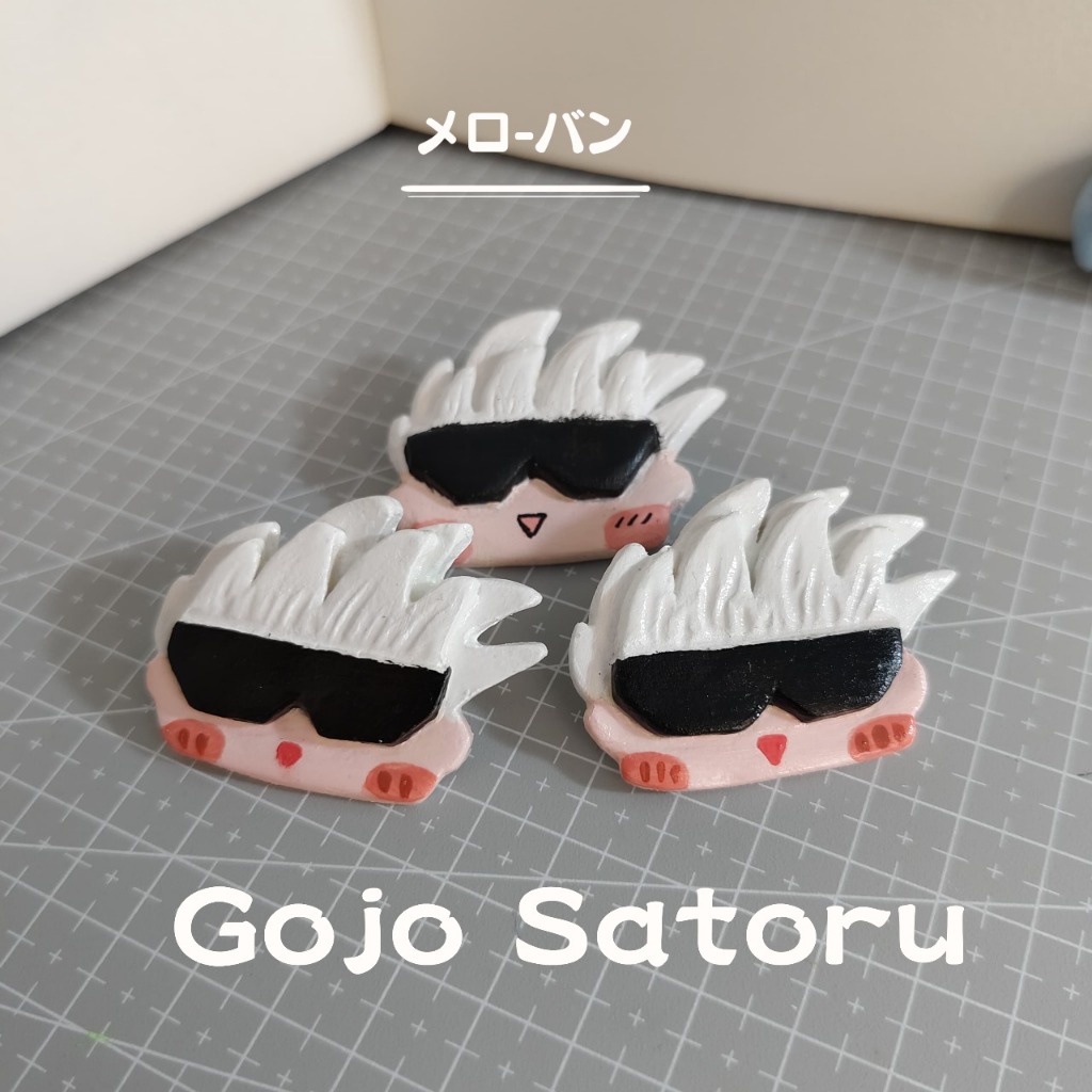 Jual Gojo Satoru || clay pin handmade - anime fanmerch [Baca Deskripsi ...