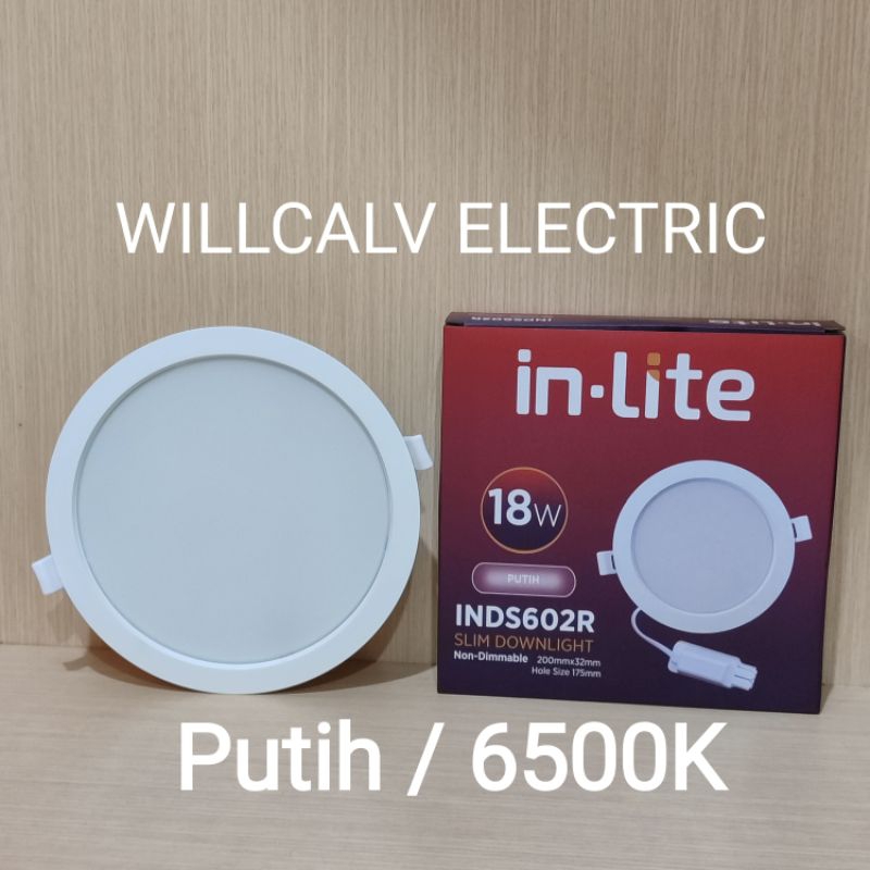 Jual Lampu Downlight Led Inlite INDS602R 18W 6500K cahaya putih / Lampu ...