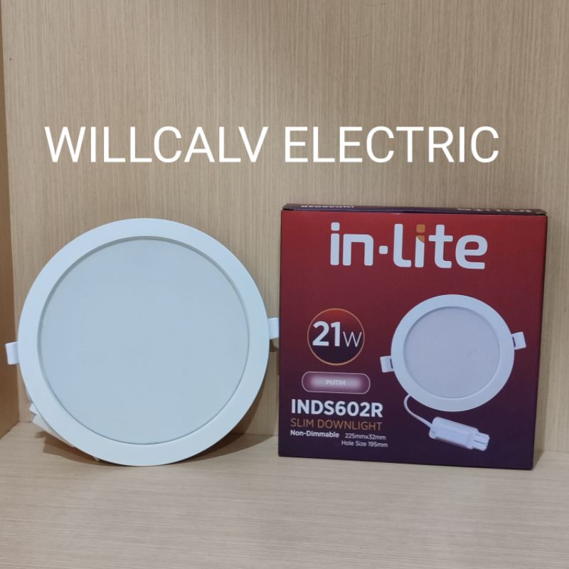 Jual Lampu Downlight Led Inlite INDS602R 21W cahaya putih 6500K bulat ...