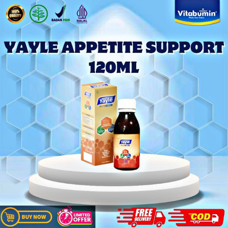 Jual Yayle Appetite Support 120ml& 200ml- Nafsu Makan Anak- Madu Anak ...