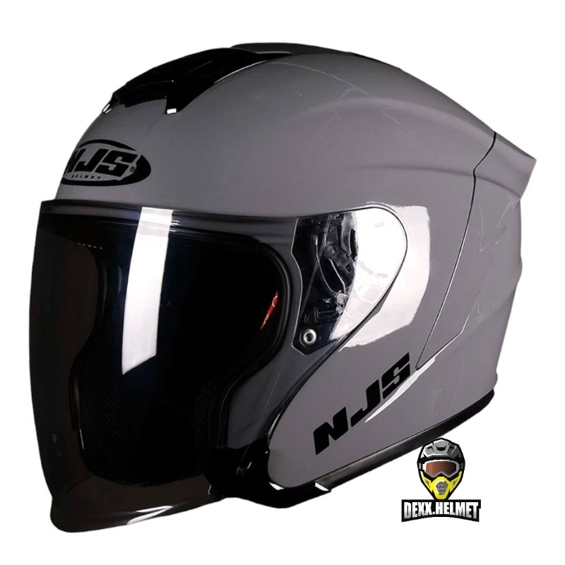 Jual Helm NJS KAIROZ Solid Half Face Original | Shopee Indonesia