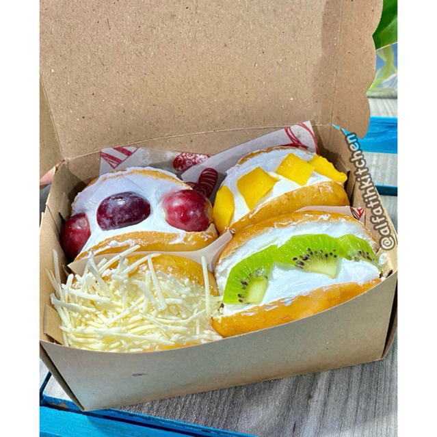 Jual Donat Milk Cream Korea isi 4pcs | Shopee Indonesia