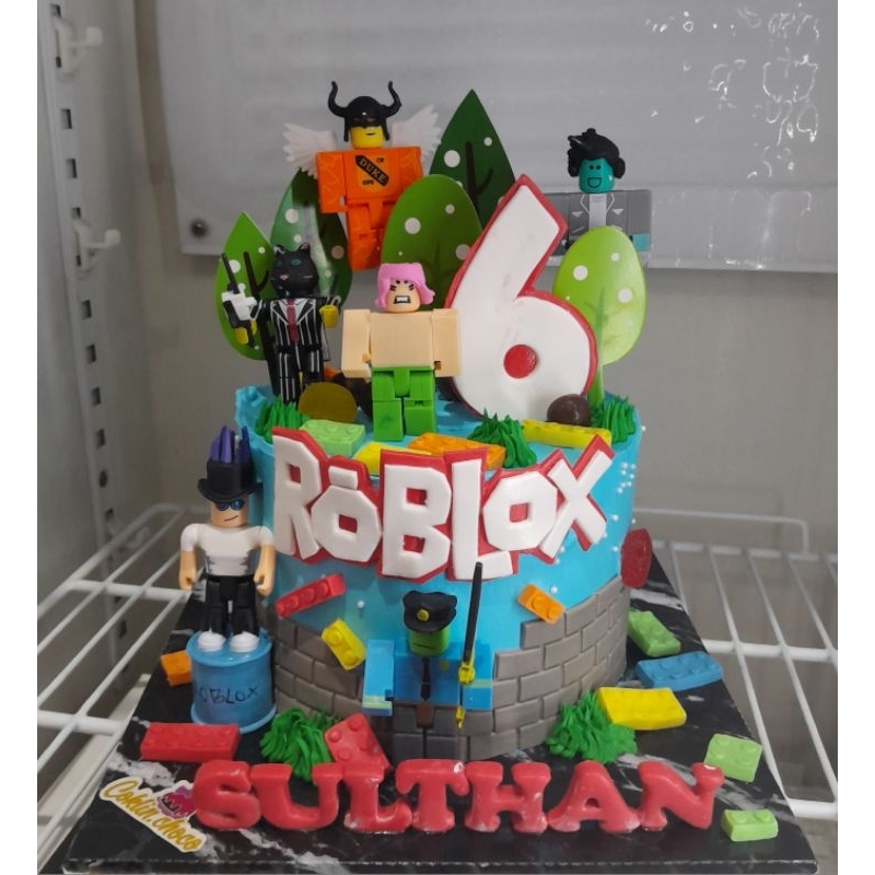 Jual kue ulang tahun karakter roblox/cake birthday roblox | Shopee ...