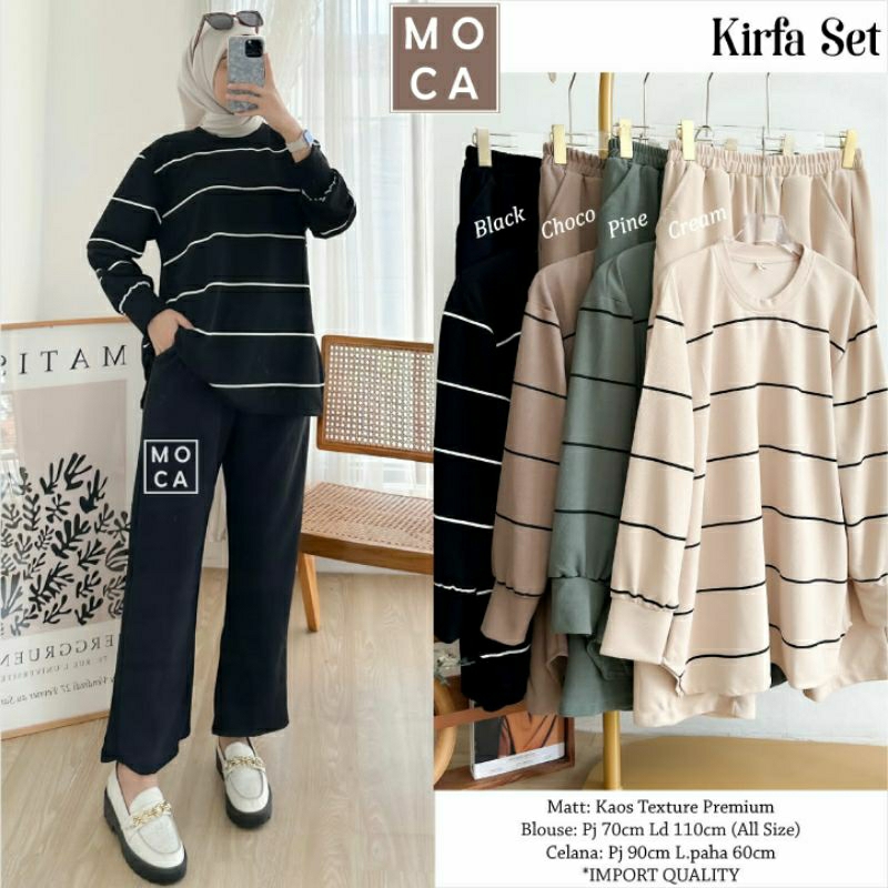 Jual MOCA Kirfa Deica Linea Set Kaos Oneset Setcel Moca MCA Meong Solo ...