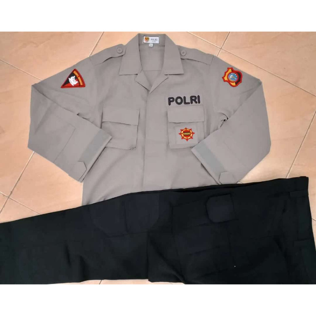 Jual Seragam PDL Coklat Tactical Jatah POLRI Terbaru tahun 2024 Bahan ...