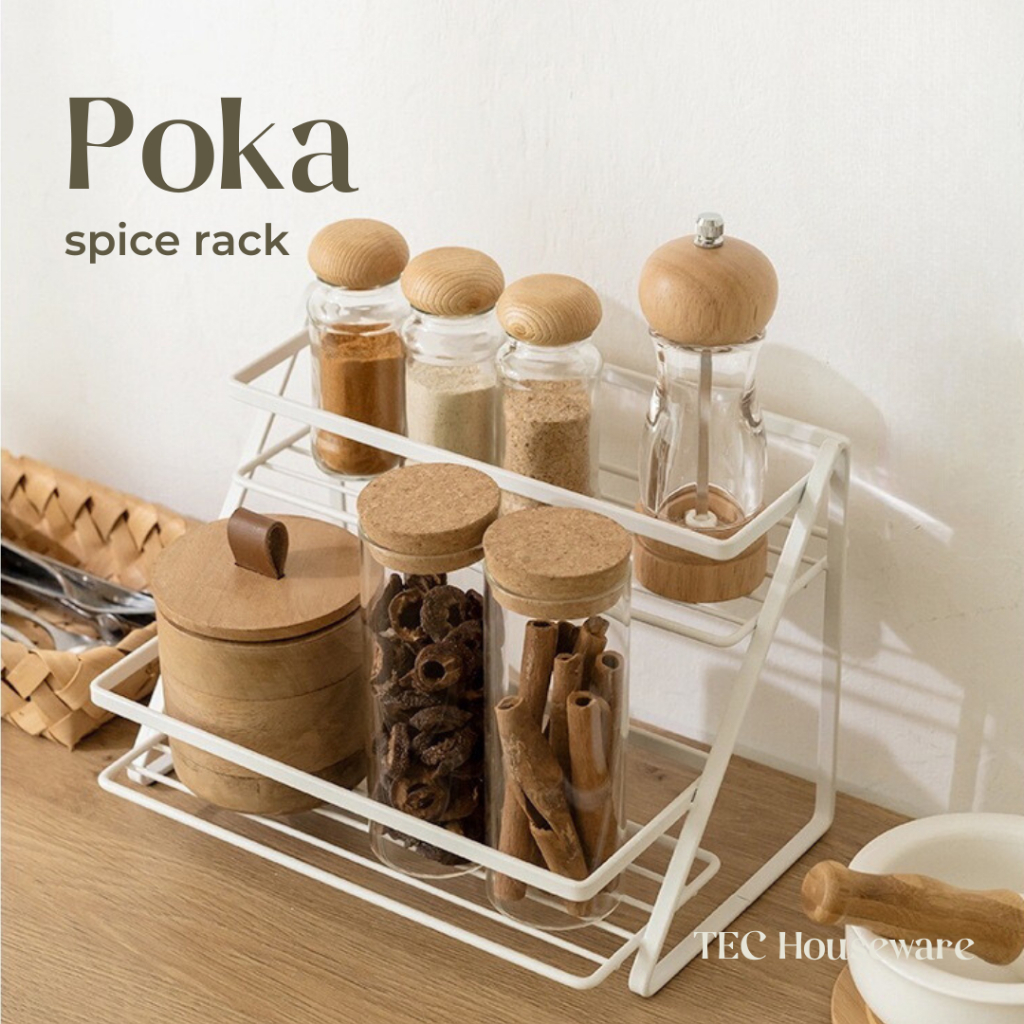 Jual Rak bumbu serbaguna/Rak dapur serbaguna segitiga susun rapi ...