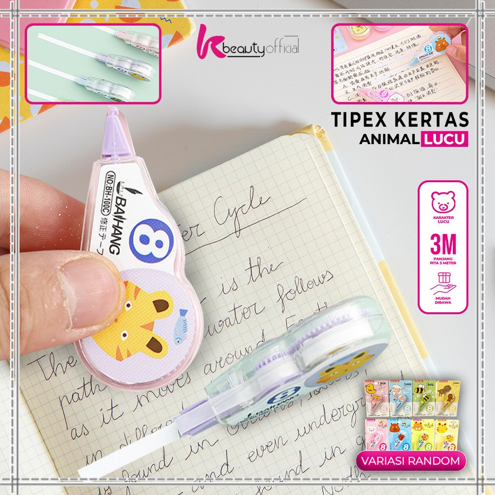 Jual KB-A75 Correction Tape Students Tipex Kertas Perlengkapan Sekolah ...