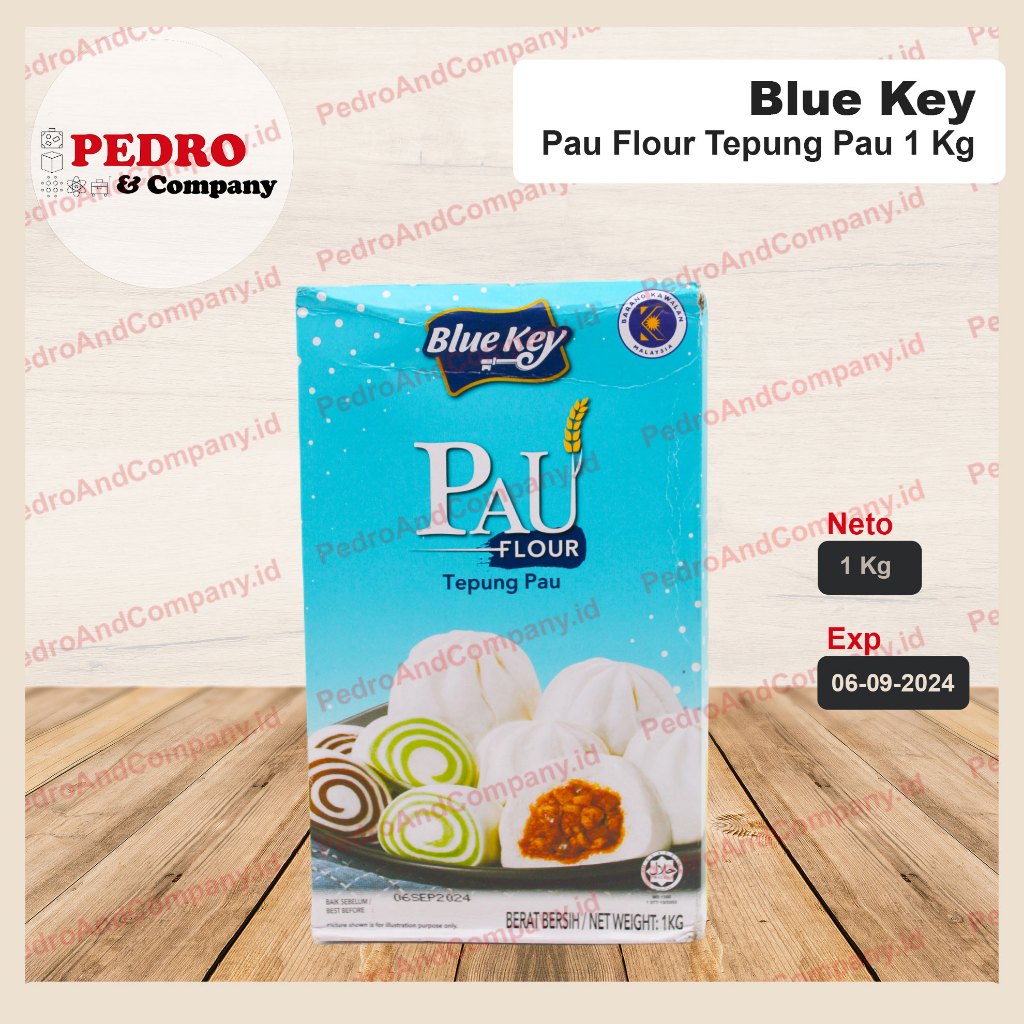 Jual Bluekey tepung pau 1 kg - blue key pao flour bakpao bakpao roti ...