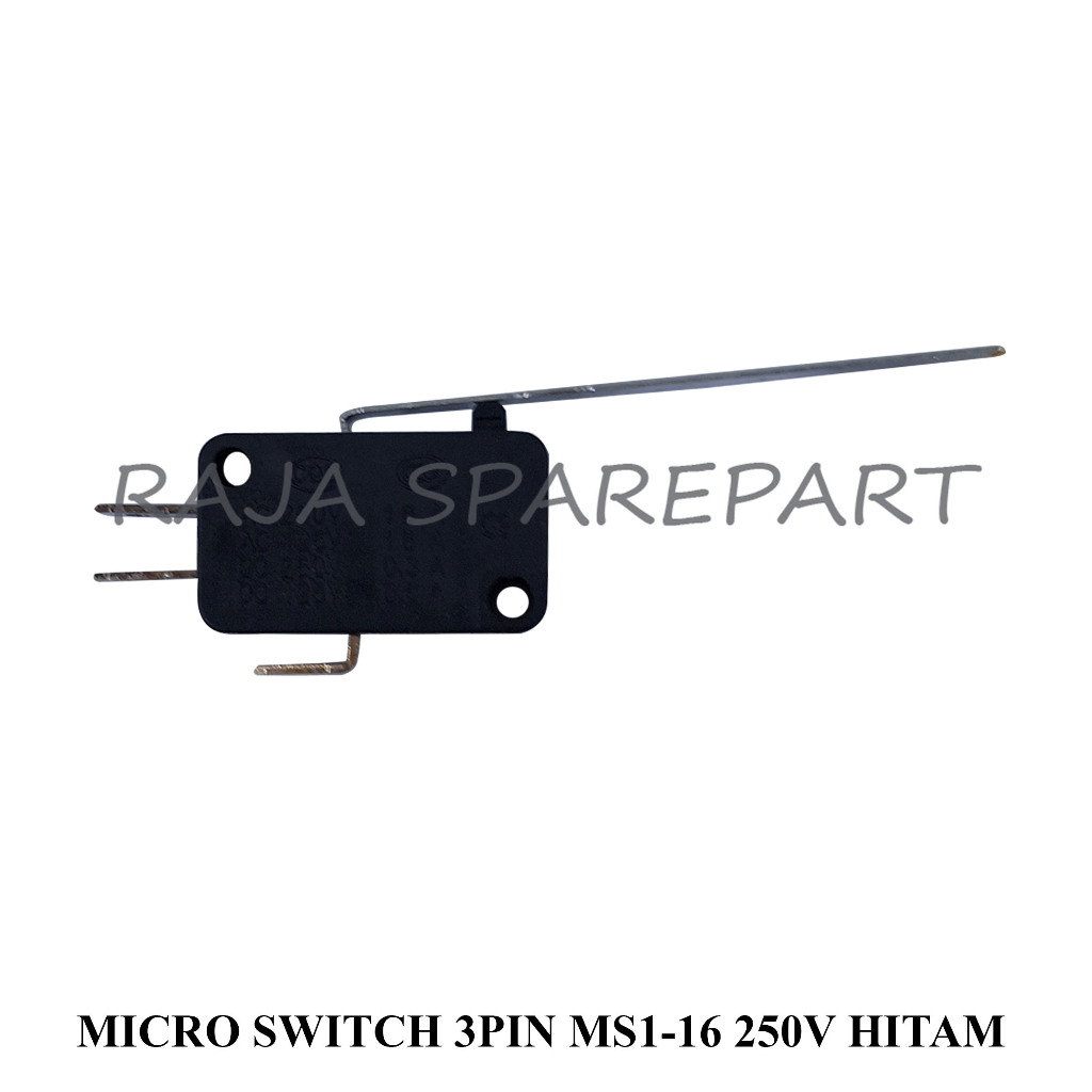Jual M3MH MICRO SWITCH PANJANG/MICRO SWITCH 3 PIN MS1-16 250V HITAM ...