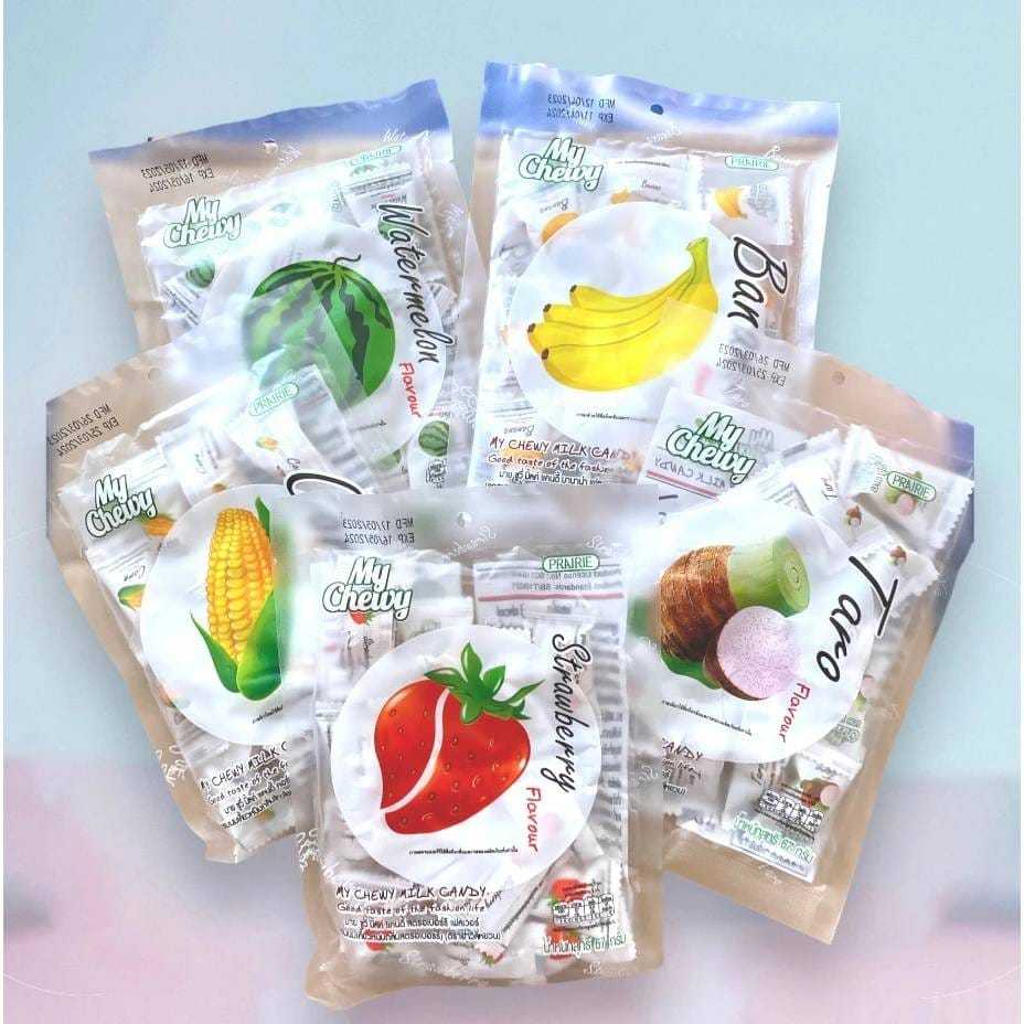 Jual ready MyChewy Milk candy HALAL Thailand 67gr/ My chewy permen susu ...