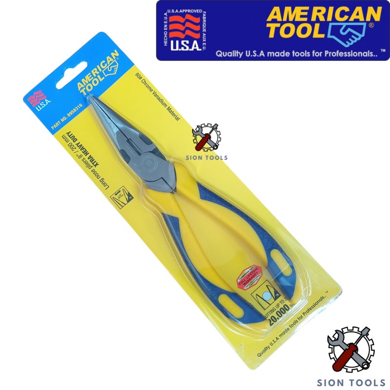 Jual AMERICAN TOOL TANG LANCIP HEAVY DUTY 5 6 8 INCH / LONG NOSE PLIER HEAVY DUTY | Shopee Indonesia
