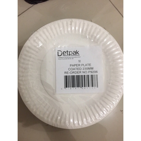 Jual Piring Kertas 23CM/ Paper Plate / Tempat Makan Kertas / Wadah Makan Eco Friendly | Shopee ...