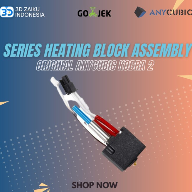 Jual Original Anycubic Kobra 2 Series Heating Block Assembly | Shopee ...