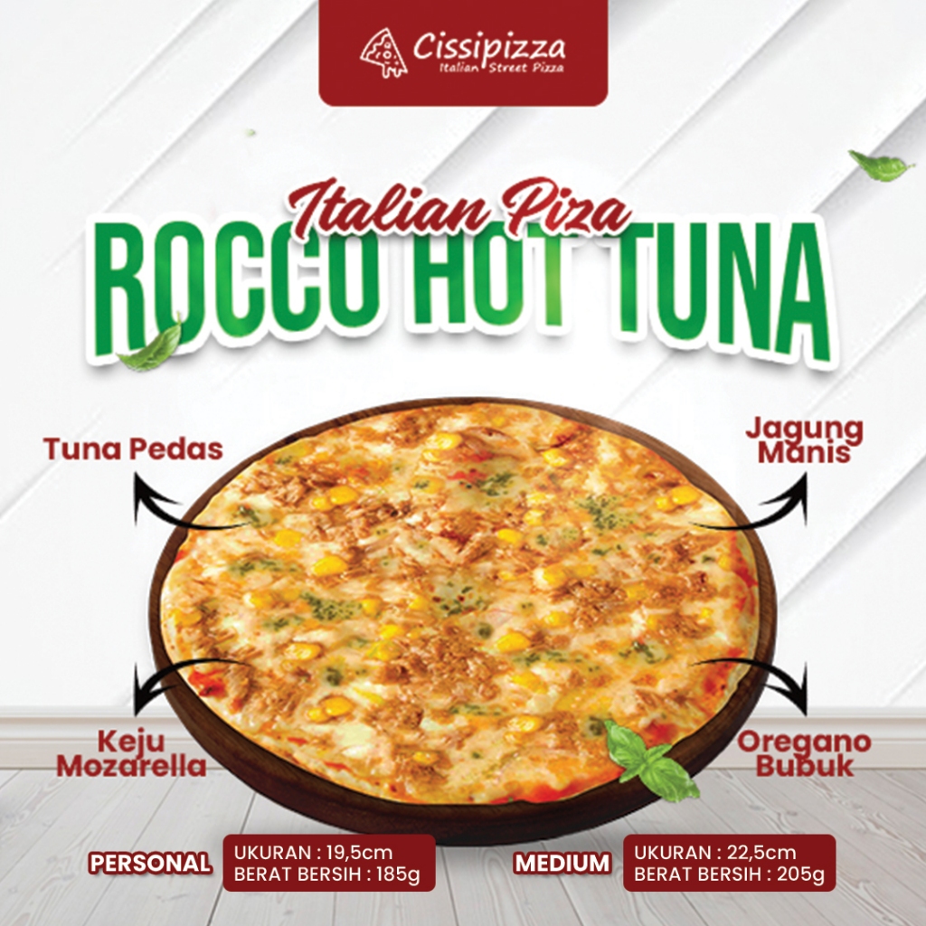 Jual Personal Pizza Frozen Cissipizza - Rocco hot tuna - Diameter 19,5 ...