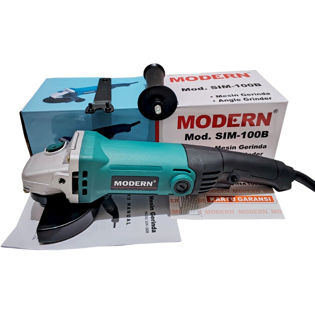 Jual MODERN SIM-100B Mesin Gerinda Tangan 4 Inch Angle Disc Grinder Gurinda Grenda Grinda ...