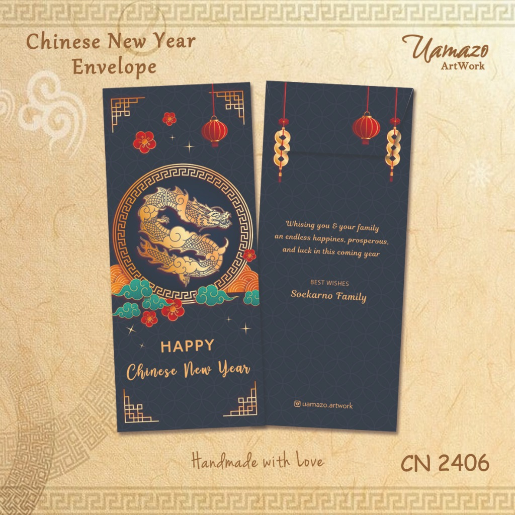 Jual Angpau Tahun Naga / Amplop Imlek / Amplop Custom Nama / Amplop ...
