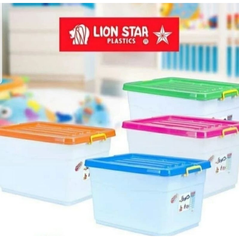 Jual LION STAR : WAGON 100 BOX CONTAINER DGN RODA 100 LITER VC 20 / BY ...