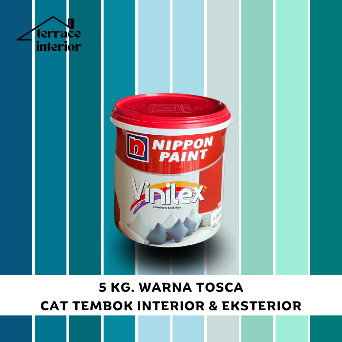 Jual Cat Tembok Vinilex 5000 Nippon Paint Interior & Exterior Tosca 5 Kg | Shopee Indonesia
